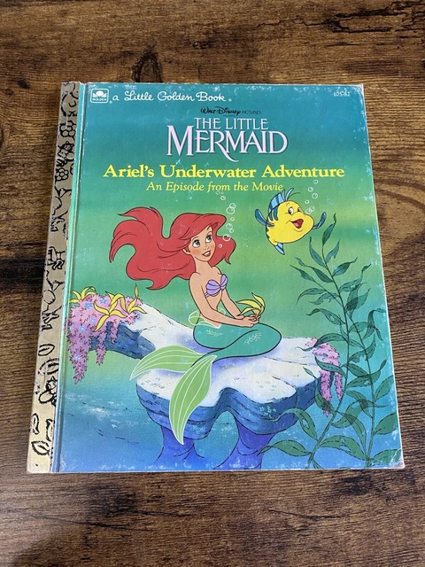 VTG 1991 A Little Golden Book The Little Mermaid Ariel’s Underwater ...