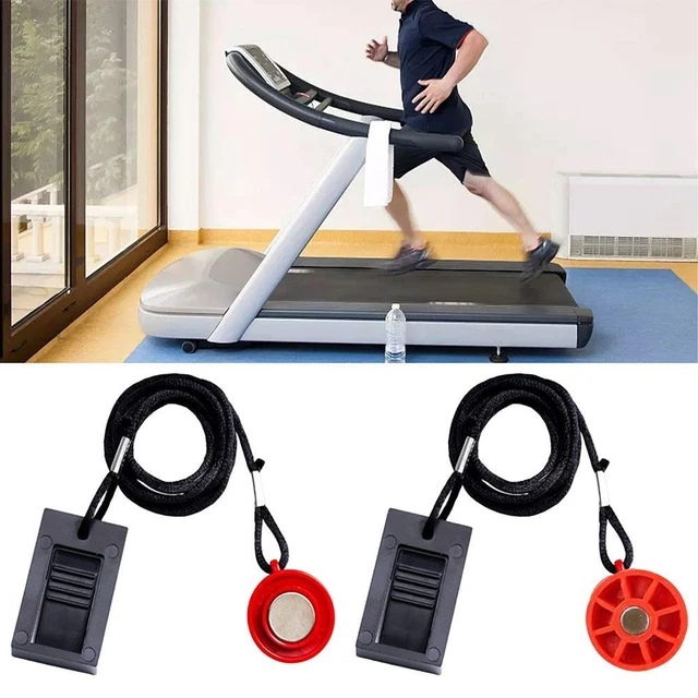 TREADMILL EMERGENCY STOP Switch Cable Clamp Lock Magnet Accessory C3D7 ...