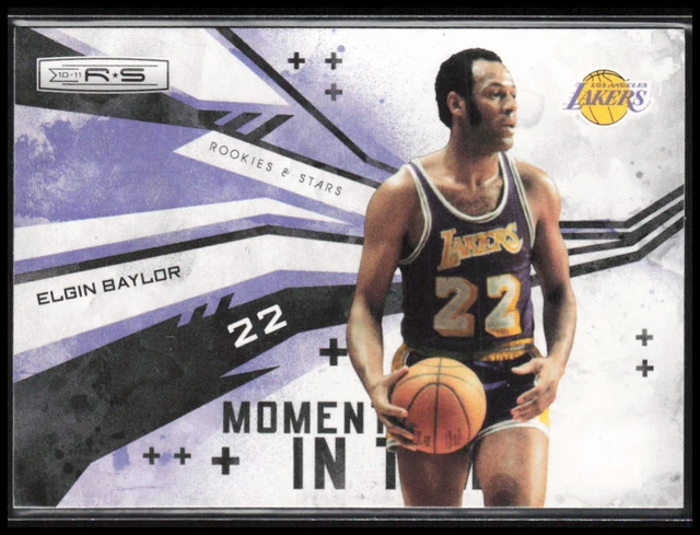 ELGIN BAYLOR #2 2009-10 Rookies & Stars Moment in Time Lakers C0105A $1 ...