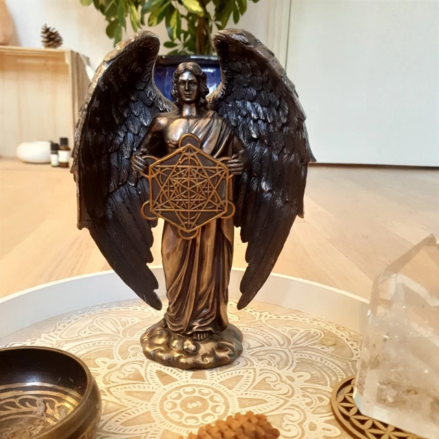 ARCHANGE METATRON STATUETTE bronze résine 25cm 1,1kg neuf statue EUR ...