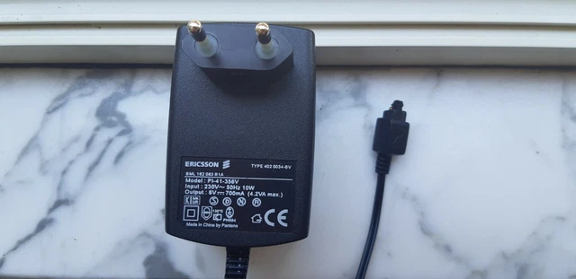 CARICABATTERIA CHARGER ERICSSON T10 T10s Type 402 0034-BV 6V-700mA PI ...