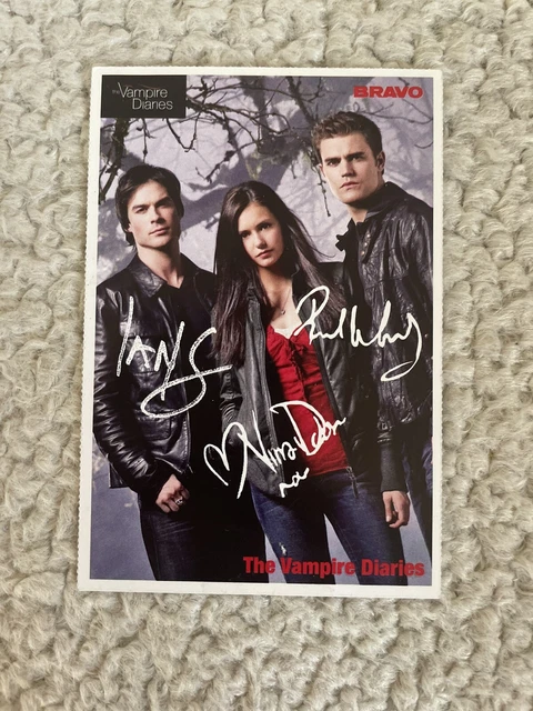 THE VAMPIRE DIARIES Autogrammkarte Pink P!nk Karte Nina Dobrev EUR 8,99 ...