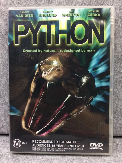 PYTHON VAN DIEN Englund Wheaton Zabka Movie DVD Region 4 PAL | Free ...