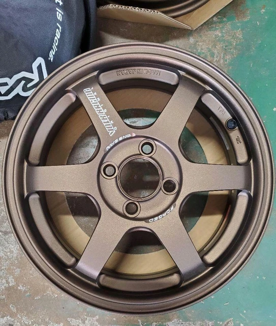 JDM WHEELS RIMS RAYS VOLK RACING TE37 sonic 15inch 5.5J INSET +44 4hole ...