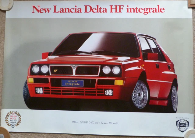 LANCIA DELTA HF integrale Evo road car 1992 original official large ...