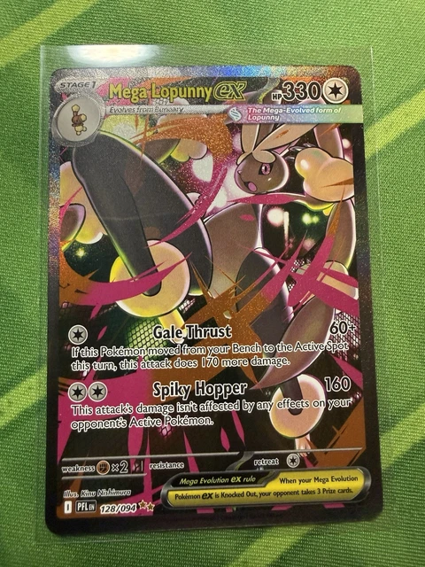 MEGA LOPUNNY EX 128/094 Me02: Phantasmal Flames Holo £30.49 - PicClick UK
