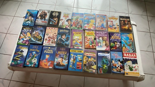 LOT 28 CASSETTES VHS Enfant / Dessins animés EUR 20,00 - PicClick FR