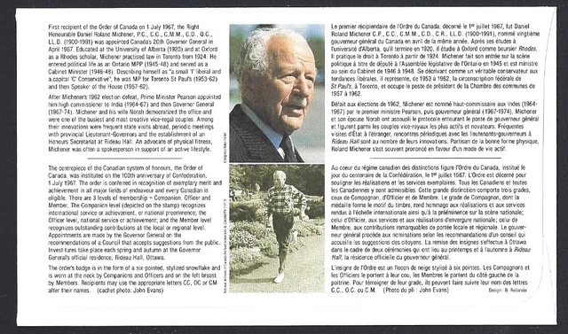 🍁CANADA #1447/1446 "ORDER OF CANADA" Brand New 1992 First Day Cover $2. ...