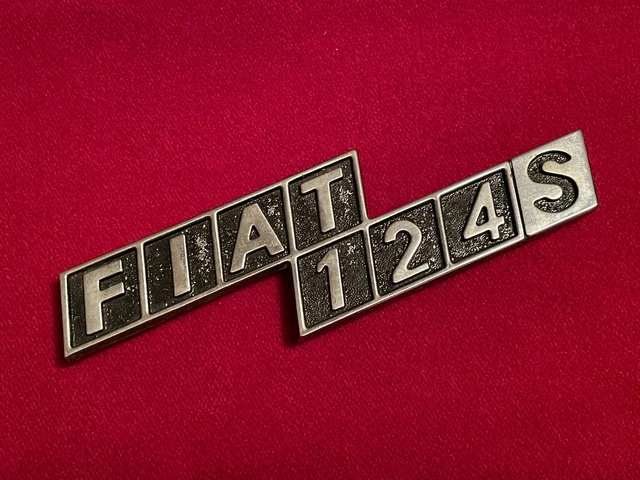 FIAT 124 S Logo Sigla Emblema Fregio Stemma Scritta Targhetta Badge ...