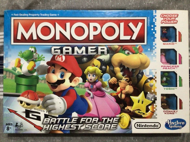 HASBRO MONOPOLY GAMER - Includes 2 Rare Characters! Boo & Fire Flower ...