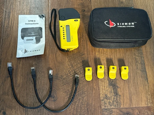 SIEMON STM-8 NETWORK Cable Tester Cabling System T568A T568B USOC ...