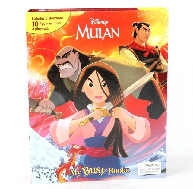 MY BUSY BOOKS Disney Mulan Storybook Children's Book with 10 Figurines ...