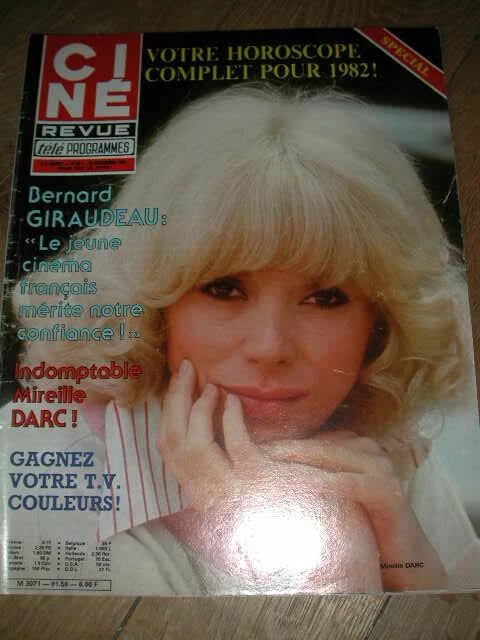 CINE REVUE 1981 VICTORIA PRINCIPAL poster MIREILLE DARC cover OLIVIA NEWTON JOHN EUR 9,00 ...