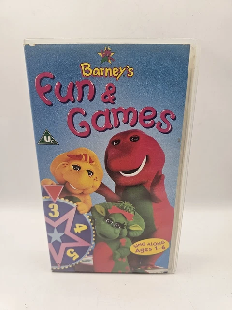 BARNEY'S FUN & Games VHS - 1997 PolyGram Video VGC PAL UK Very Rare £9. ...