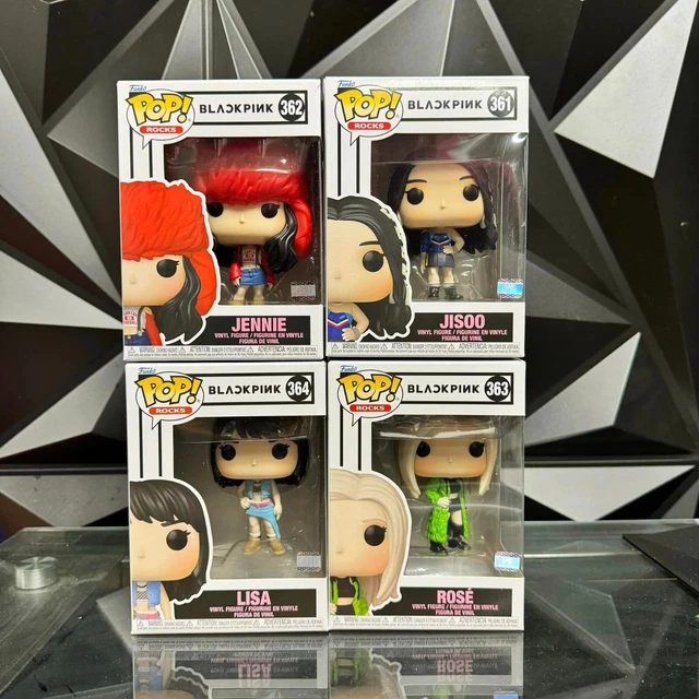 FUNKO POP ROCKS Blackpink Jisoo Jennie Rose Lisa Set of 4 vinyl figure ...