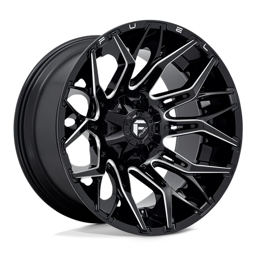 22X12 FUEL D769 TWITCH Glossy Black Milled Wheel 8x180 (-44mm) EUR 565 ...