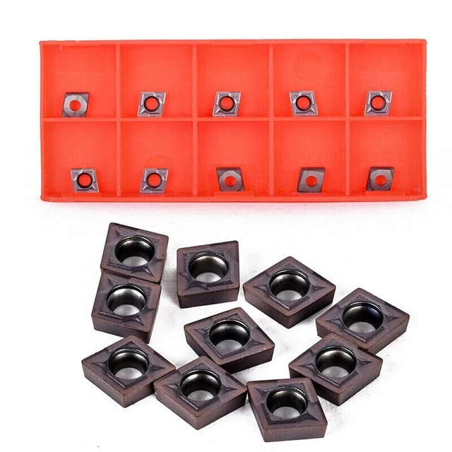 METTEZ NIVEAU votre porte-outils pour tour avec pack de 10 inserts en carbure EUR 9,65 - PicClick IT