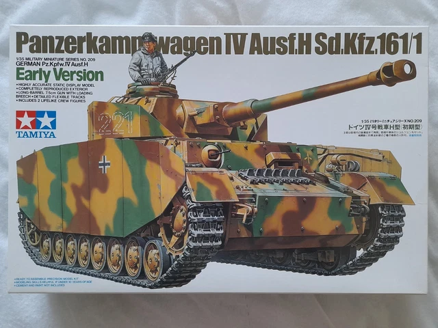 TAMIYA 1/35 PANZER IV Ausf. H "early", 4 decal options, 1996 issue ...