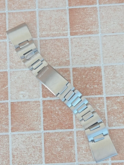 VINTAGE SEIKO CHRONOGRAPH Japan B Stainless Steel Bracelet 20MM ...