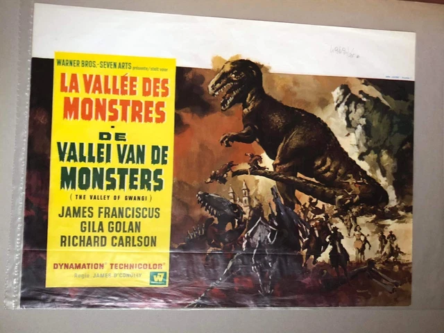 THE VALLEY OF Gwangi (the monsters) 1969 Belgian original vintage ...