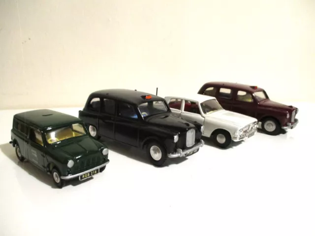 SPOT-ON CARS AS SEEN, TAXI x2, MINI, FORD, RESTORED/REPAINTED- Z-CAR ...