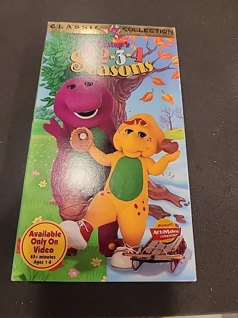 BARNEY - BARNEYS 1-2-3-4 Seasons (VHS, 1996) £3.72 - PicClick UK