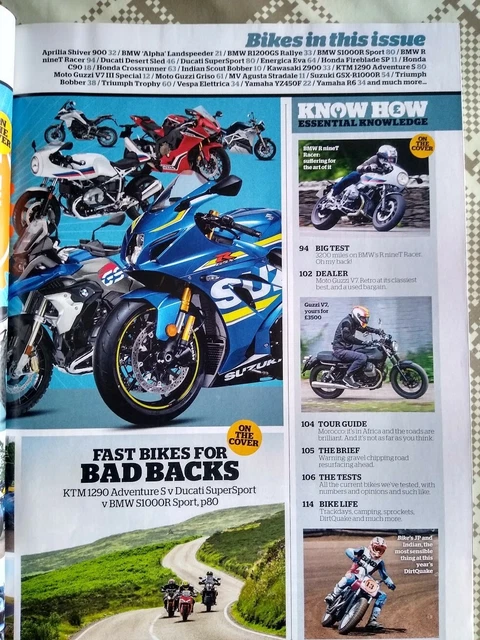 BIKE MAGAZINE October 2017 Ktm Super Adventure S Ducati Supersport Bmw ...