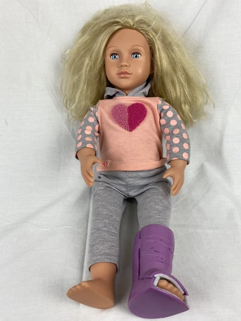 Martha Posable Hospital Doll 18” Our Generation Fashion Doll Leg Cast