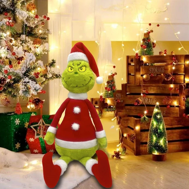 70CM LARGE CHRISTMAS Grinch Plush Toy, Stuffed Plush Doll Kids Birthday ...