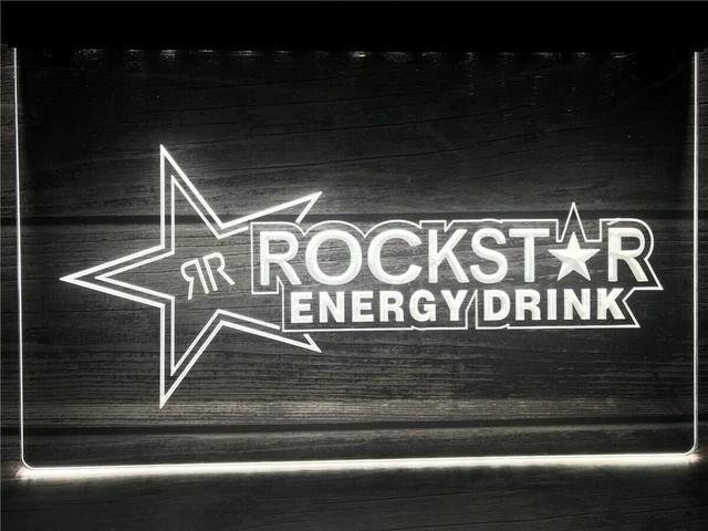 ROCKSTAR ENERGY DRINK Beer Bar LED Neon Light Sign décor pour club pub ...