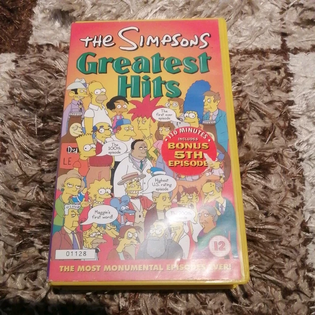 THE SIMPSONS GREATEST Hits VHS Limited Edition Numbered Mega Rare 04626 ...