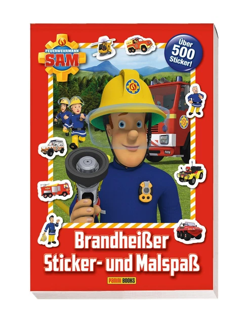FEUERWEHRMANN SAM: BRANDHEISSER Stick*r- und Malspaß | Nicole Hoffart ...