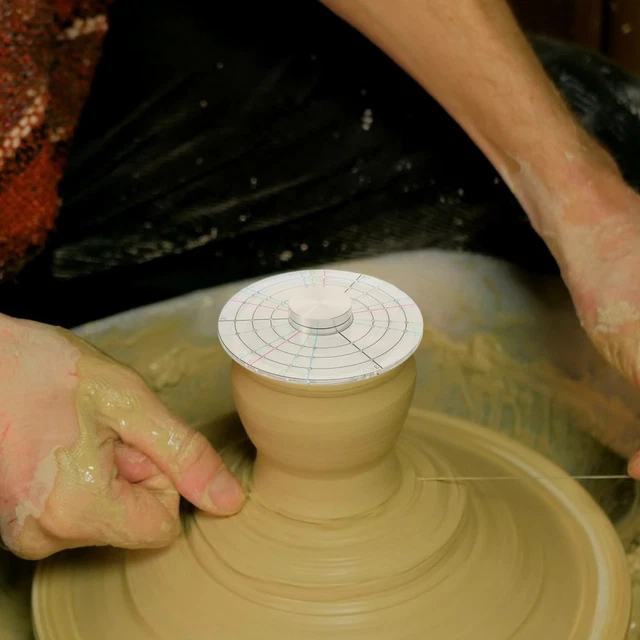 CERAMIC MEASURING POTTERY Tool Circle Divider Clay Molding Tools $33.61 ...