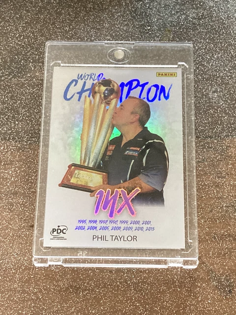 PANINI 2025 PDC Darts WM Trading Card Karte Phil Taylor / 100 World ...