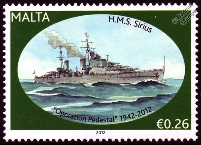 HMS SIRIUS (82) Dido-Class Light Cruiser Warship WWII Malta Convoys ...