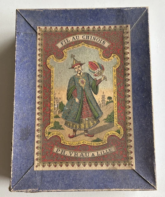 ANCIENNE JOLIE BOITE Fil au Chinois PH Vrau à Lille complète de ses ...
