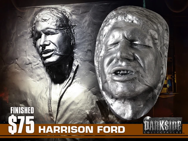 HAN SOLO IN CARBONITE LIFE-SIZE Life Cast in Lightweight "PEWTER FINISH ...