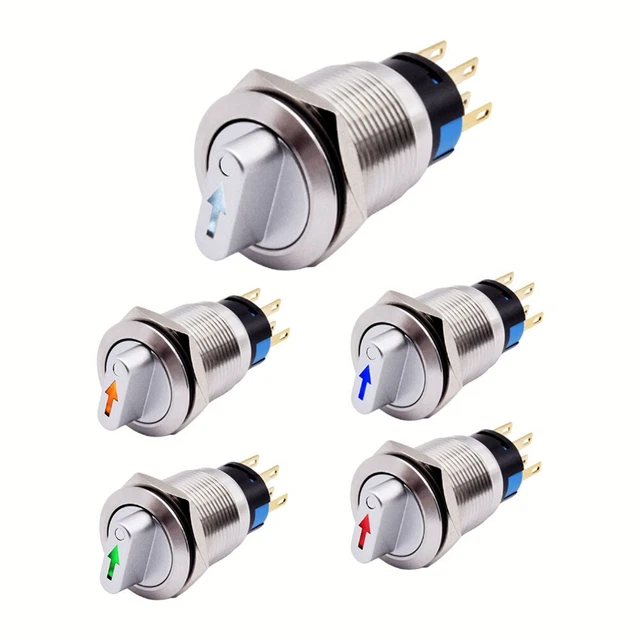 WIDE APPLICATION 19MM Selector Rotary Switch for CNC Machines and ...