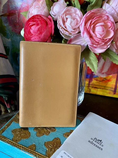 RARE VINTAGE HERMES Portfolio Day timer Planner Agenda Address book ...
