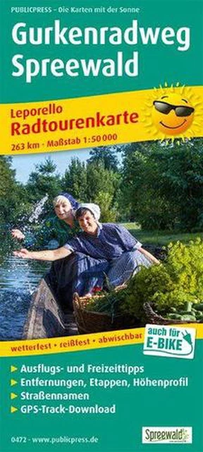 SPREEWALD GHERKIN CYCLE Path, cycle tour map 1:50,000 : carte de ...