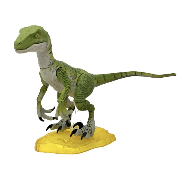 Jurassic World Amber Collection Velociraptor Charlie Figure And Base