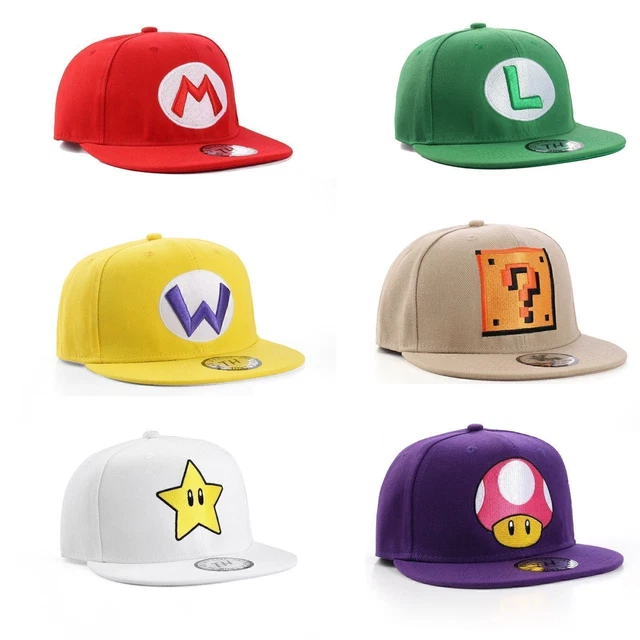 TRUE HEADS SNAPBACK Super Mario Bros Themed Baseball Caps Anime £14.95 ...