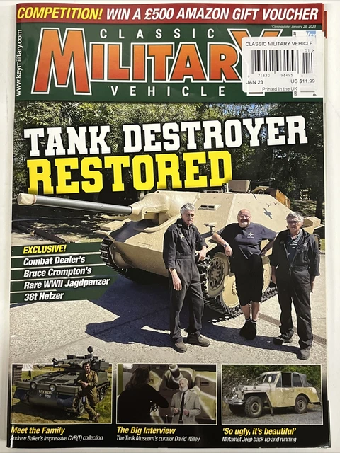 CLASSIC MILITARY VEHICLE magazine 2023 Tank Destroyer Resto Jagdpanzer ...