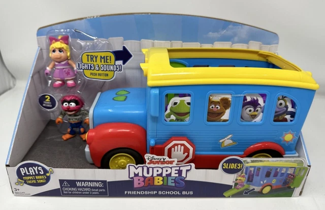 DISNEY JUNIOR MUPPET Babies Friendship School Bus 2 Figurines Joue ...