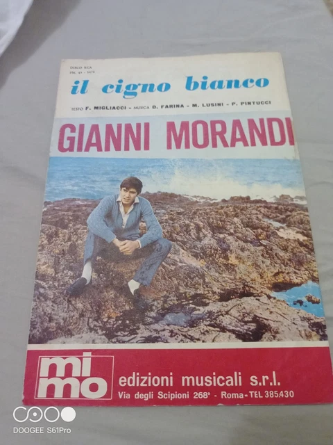 Spartito Gianni Morandi Il Cigno Bianco 1966 Eur 8 00 Picclick It