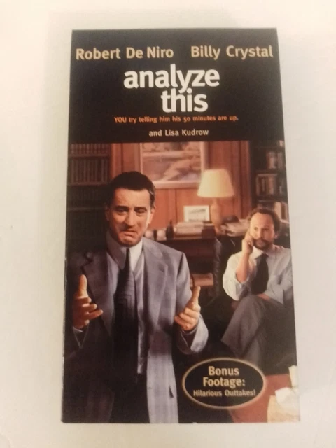 ROBERT DE NIRO Billy Crystal Analyze This VHS Video Cassette LN ...