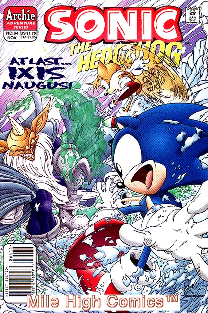 Sonic The Hedgehog The Series 1993 Series Archie 64 Near Mint