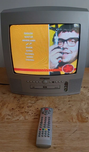 BUSH CRT TV Television DVD Combi 14” DVD142TV Retro Gaming,with Remote ...