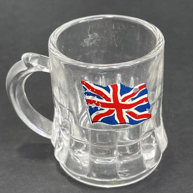 WORLD WAR 2 WWII Era British Union Jack 1 oz Naval Shot Glass Vintage ...