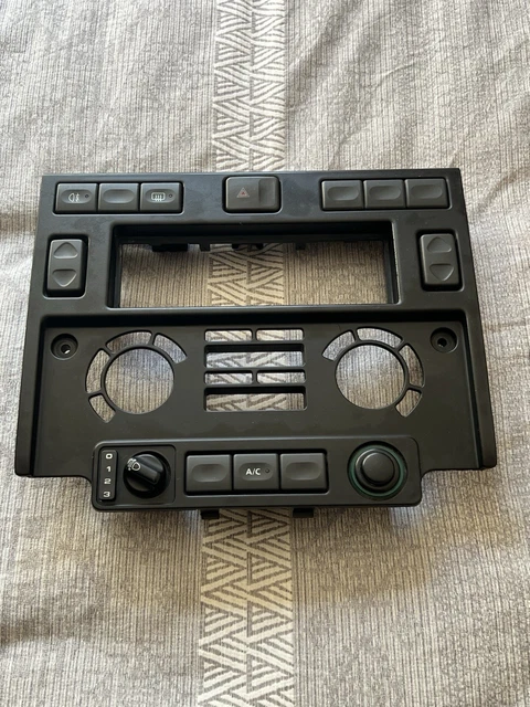LAND ROVER DEFENDER Centre Dash Fascia Console SINGLE DIN A/C Buttons ...